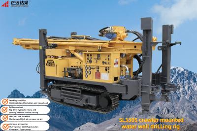 China SL330S Hydraulic Crawler Water Well Drilling Rig 330M Depth for sale