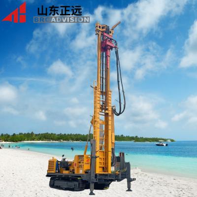 China Uphill Drilling Crawler Water Well Drilling Rig with 26000/13000Nm Max Rotary Torque and 21° Angle for sale