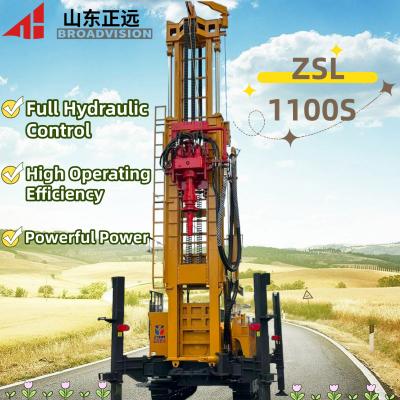 China Mobile and Flexible, Comfortable-to-Operate Crawler Zhizhen ZSL1100S Water Well Drilling Rig for sale