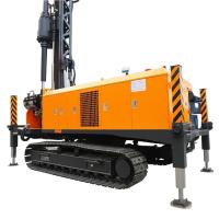 China Professional Crawler Water Well Drilling Rig with Rotary Drilling Way and 1.45m Jacks Stroke for sale