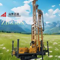 China Rotating torque: 8500/4250, 350-meter durable crawler-type water well drilling machine for sale