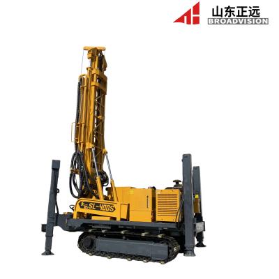China 89/102mm Drill Pipe Diameter Crawler Water Well Drilling Rig with 6m Pipe Length and Air Consumption 16-55m3/min for sale