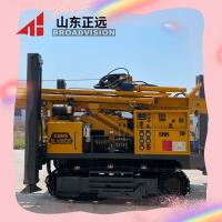 China The fully hydraulic crawler-type water well drilling machine is fully compatible with various geological conditions, energy-saving and durable. for sale