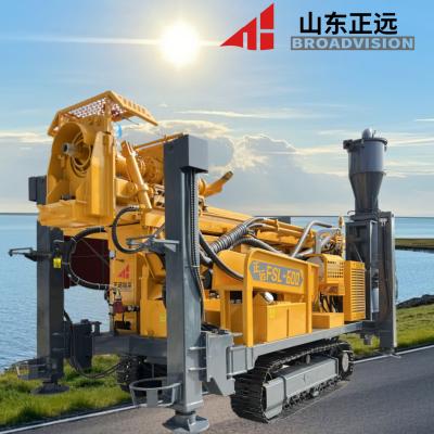China 37t Lifting Force Crawler Water Well Drilling Rig with Fast Lifting Speed 30m/min and Air Consumption 16-55m3/min for sale