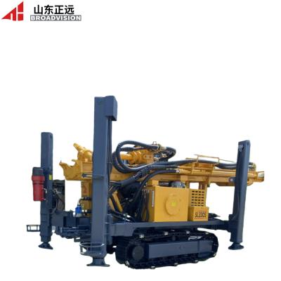 China 330-meter hydraulic-driven multi-functional rotary hard-core crawler water well drilling rig for sale