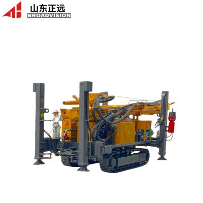 China Max rotary torque 8000 4000Nm crawler water well drilling rig compact size 632 by 17 by 239 meters drilling solution for sale