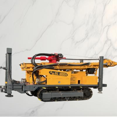 China 1000-meter high-efficiency multi-functional hydraulic-driven mobile water well drilling rig for sale