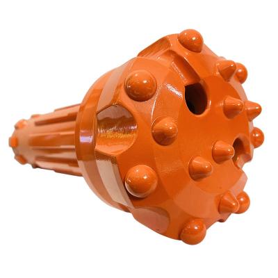 China Forged DTH drill bit red customization for mining water well and construction drilling applications demanding durability for sale