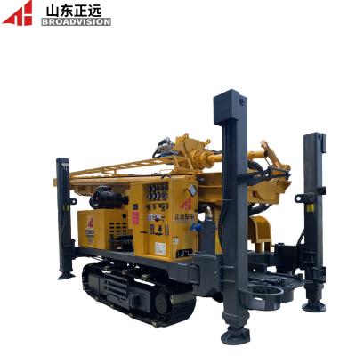 China Max rotary torque 11000 5500Nm crawler water well drilling rig capable of moving speed 3Km h and max drilling depth 500m for drilling operations for sale