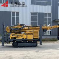 China Uphill angle 21 degrees Crawler Water Well Drilling Rig 10.6T weight and 1.6m jacks stroke designed for operation on steep slopes for sale