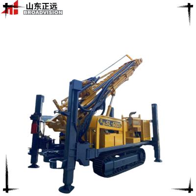 China Lifting force 35T Crawler Water Well Drilling Rig with Air Consumption 16-55m3min powerful drilling equipment for sale