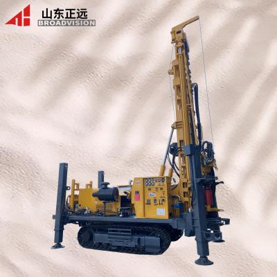 China Drill Pipe Length 6m Crawler Water Well Drilling Rig Air Consumption 16-55m3min Max Drilling Depth 600M Rig for Various Drilling Conditions for sale