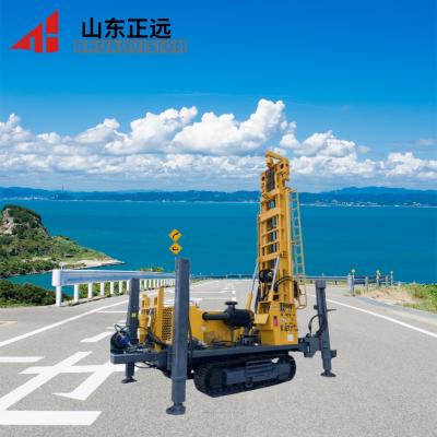 China Drilling diameter 105-400mm Crawler Water Well Drilling Rig Offering Uphill Angle 21 Degrees Designed for Long Lasting Operation for sale