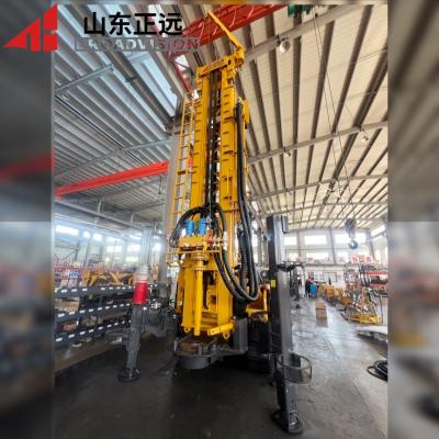China Axial pressure 6T crawler water well drilling rig providing drilling depth up to 500 meters with fast lifting speed 29 meters per minute for sale