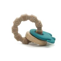 China EN71 Silicone Wood Teether For Child for sale