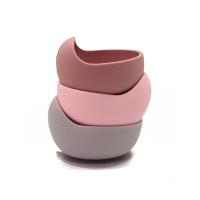 China Soft 12*8.5cm Baby Silicone Suction Bowl Eco Friendly Tableware for sale