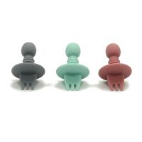 China Reusable Soft 28g ODM Baby Silicone Fork Self Feeding Training for sale