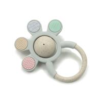 China Organic BPA Free OEM 10.5cm Silicone Teething Rattle for sale