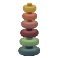China PVC Lead Free Silicone ODM Bath Baby Stacking Toy Rounded Edges for sale