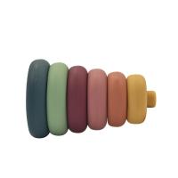 China PVC Lead Free Silicone ODM Bath Baby Stacking Toy Rounded Edges for sale