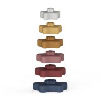 China BPA Free Silicone EN71 Infant Stacking Toys Child Stacking Blocks for sale