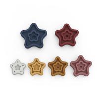 China Educational 125mm Tall Baby Stacking Toy BPA BPS Free Star Shape for sale