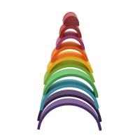 China Soft Non PVC Baby Stacking Toy Food Grade Silicone Sensory Blocks for sale