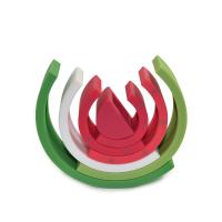 China Colorful Rainbow Silicone Baby Stacking Toys BPA Free 100% Food Grade for sale