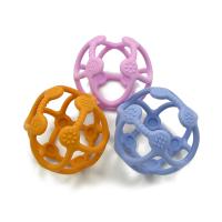 China Food Grade Soft BPA Free Silicone Teething Ball Customized Color for sale