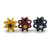 China Bright Colors Wacky Looking Silicone Teething Ball BPA Free PVC for sale