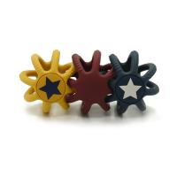 China Bright Colors Wacky Looking Silicone Teething Ball BPA Free PVC for sale