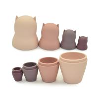 China FBA Free Russia Babushka Silicone Baby Educational Toys For Infants for sale