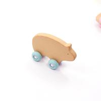 China Heat Resistant Odorless PVC Free Wooden Silicone Teether Easily Claned for sale