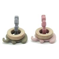 China Easy Grip Shapes OEM Organic Teething Ring For Little Hands for sale