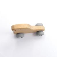 China Fox Car Shape Wheelie Wooden Silicone Teether For Toddler OEM Service for sale