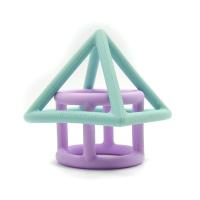 China Custom Logo Geometric Food Grade Silicone Teethers Natural Non Toxic for sale