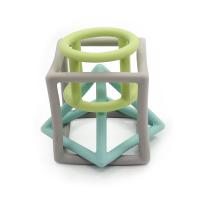 China Silicone Geometry Teether FDA Approved Teething Toys For Baby for sale