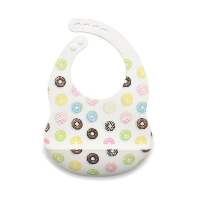 China EN71 Baby Silicone Bib With Food Catcher for sale