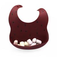 China Washable Feeding satin touch Baby Silicone Bib Adjustable Neck Strap for sale