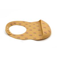 China Custom Soft Waterproof EN71 Baby Food Catcher Bib Food Grade for sale