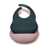 China Crumb Catcher Baby Silicone Bib for sale