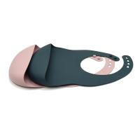 China Crumb Catcher Baby Silicone Bib for sale