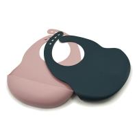 China Crumb Catcher Baby Silicone Bib for sale