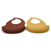 China Waterproof Drool  Baby Bib Catcher FDA Medical Grade Silicone for sale