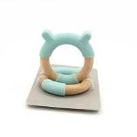 China Organic Beech Wooden OEM Silicone Baby Chew Toys FSC Certified for sale