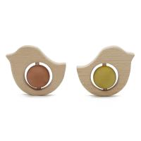 China Personalized Educational Baby 53g Silicone Teething Rattle for sale