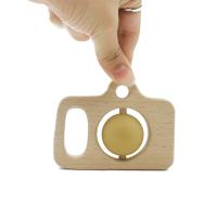 China Food Grade Wood SGS Silicone Baby Rattle Sensory Teething Toys for sale