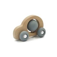 China Kids Baby Chewy Beads FDA Silicone Teething Rattle Car Shape for sale