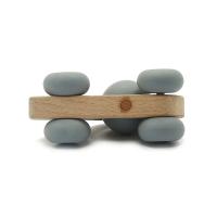 China Kids Baby Chewy Beads FDA Silicone Teething Rattle Car Shape for sale