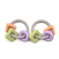 China Food Grade FDA Approved Wooden Silicone Teether Nursling Biting Toys for sale